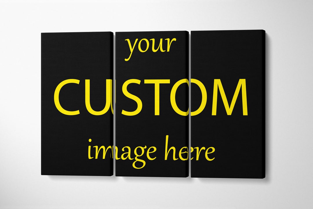 3 Piece Custom Canvas Wall Art, Framed Multi Panel Canvas, Photo Art ...