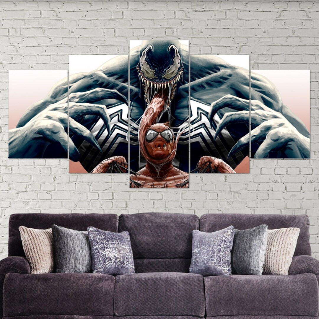 Venom 5 Piece Wall Art, Venom Poster, Venom Movie, Venom Wall Art ...