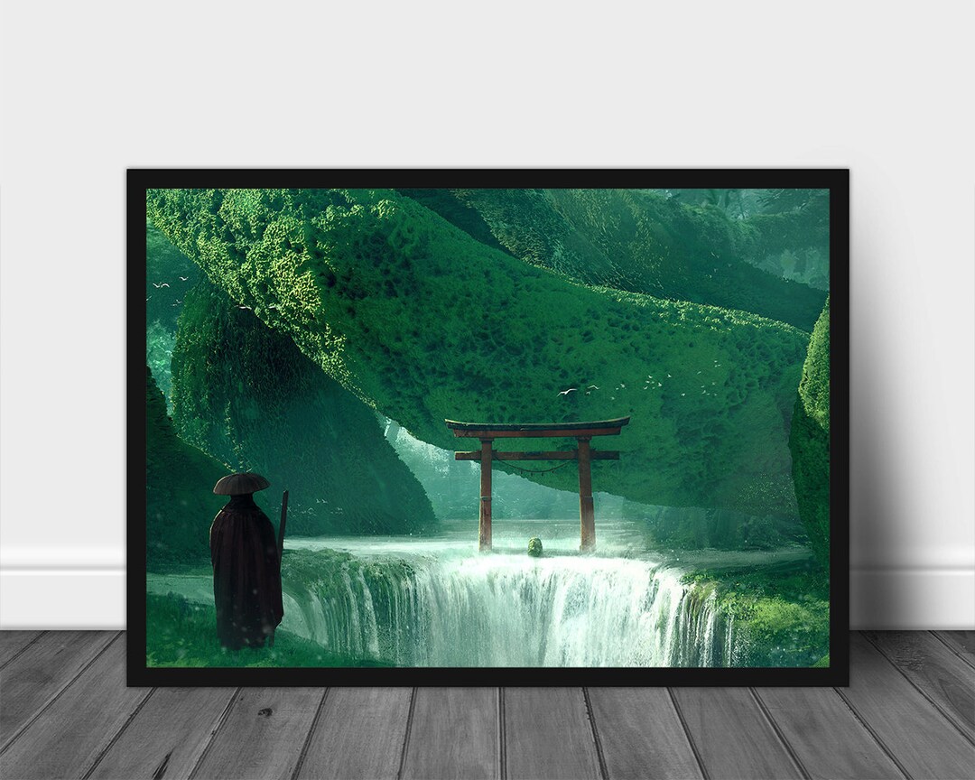 Torii Japanese Gate Entrance Samurai Poster Samurai - Etsy