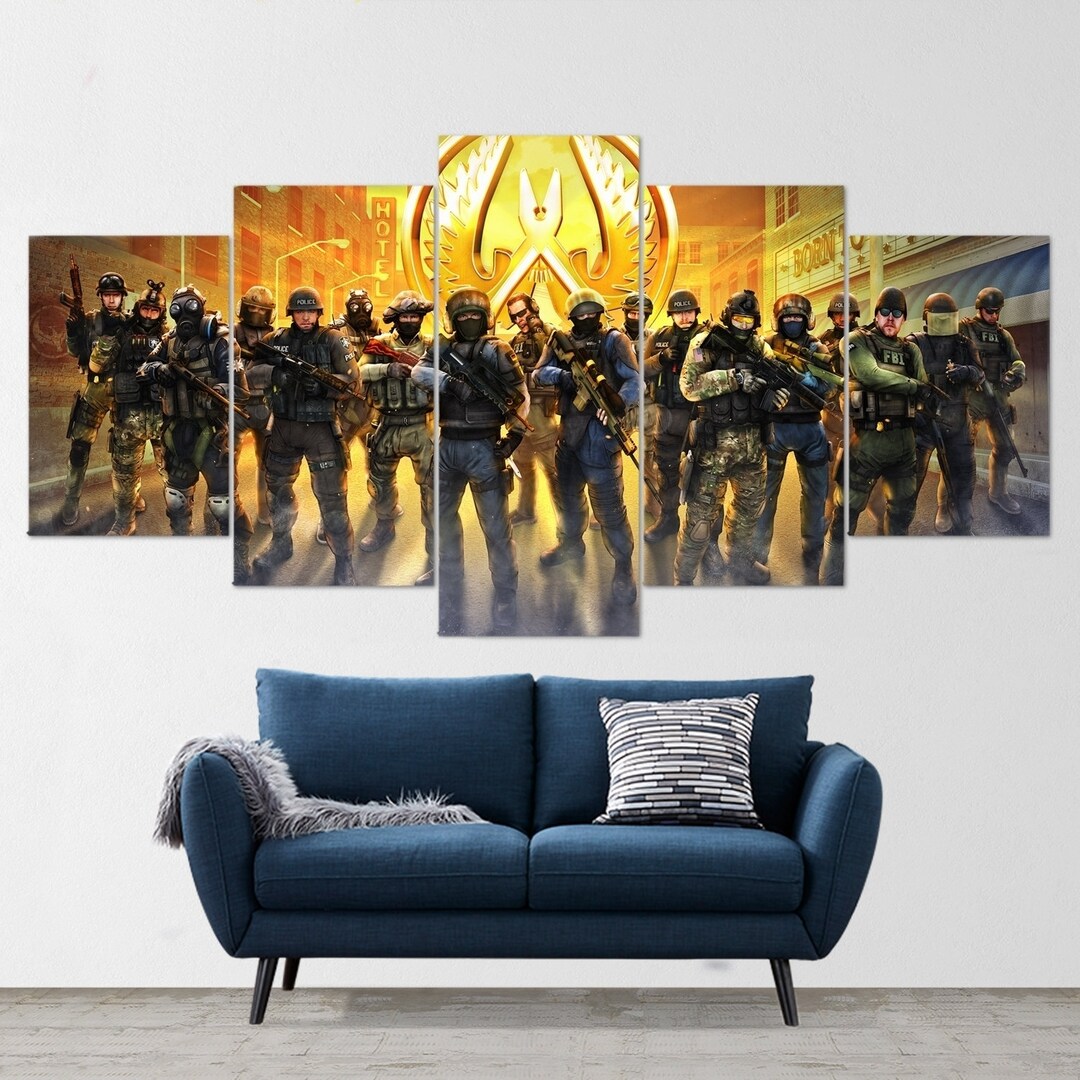 CSGO 5 Piece Canvas Wall Art Counter Strike Global Offensive - Etsy Sweden