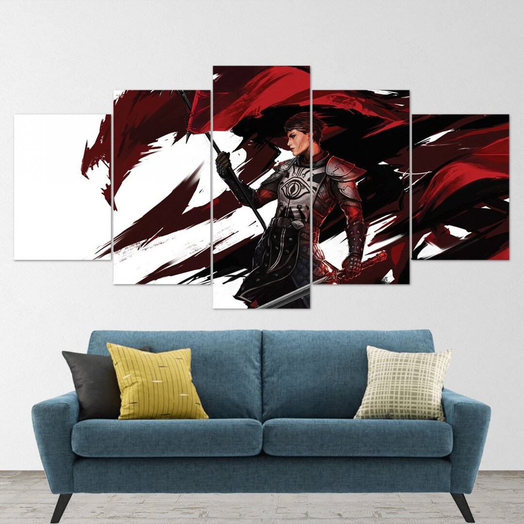 Dragon Age, Inquisitions, 5 Piece Canvas Wall Art, Dragon Age Origins ...