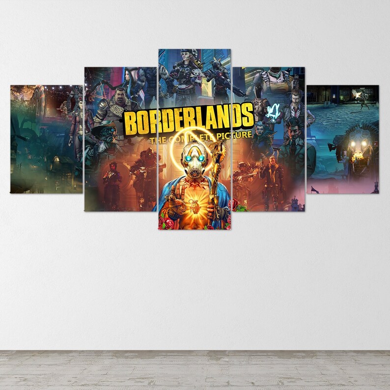 Borderlands 3 Psycho 5 Piece Canvas Wall Art Borderlands - Etsy