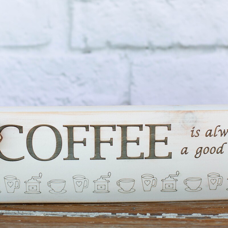 Wooden Coffee Sign - Etsy