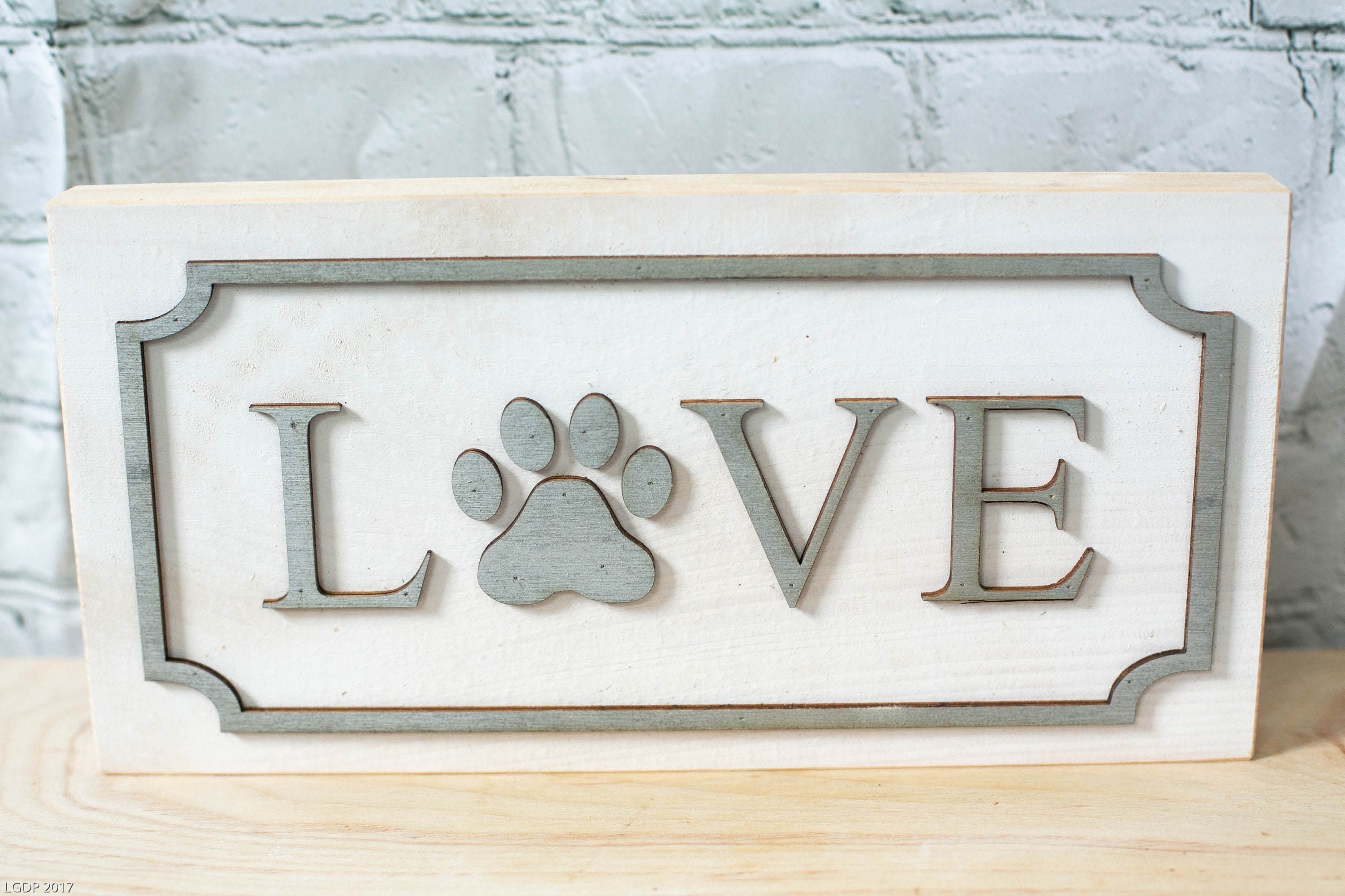Wooden Dog Decor, Wooden Dog Sign, Wooden Pet Sign, Dog Love Sign ...