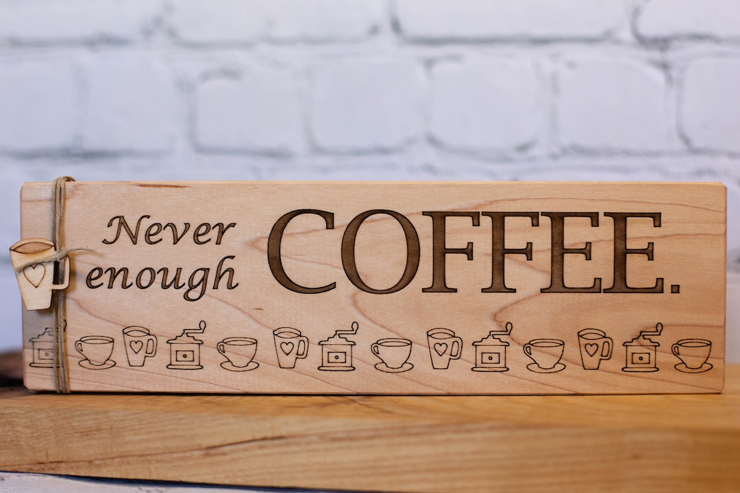 Coffee Bar Sign, Wooden Coffee Decor, Wooden Coffee Sign, Coffee ...