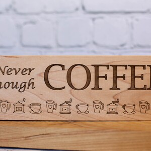 Coffee Bar Sign, Wooden Coffee Decor, Wooden Coffee Sign, Coffee ...