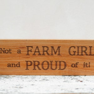 Wooden Farmhouse Sign, Country Girl Sign, Funny Wooden Sign, Engraved ...