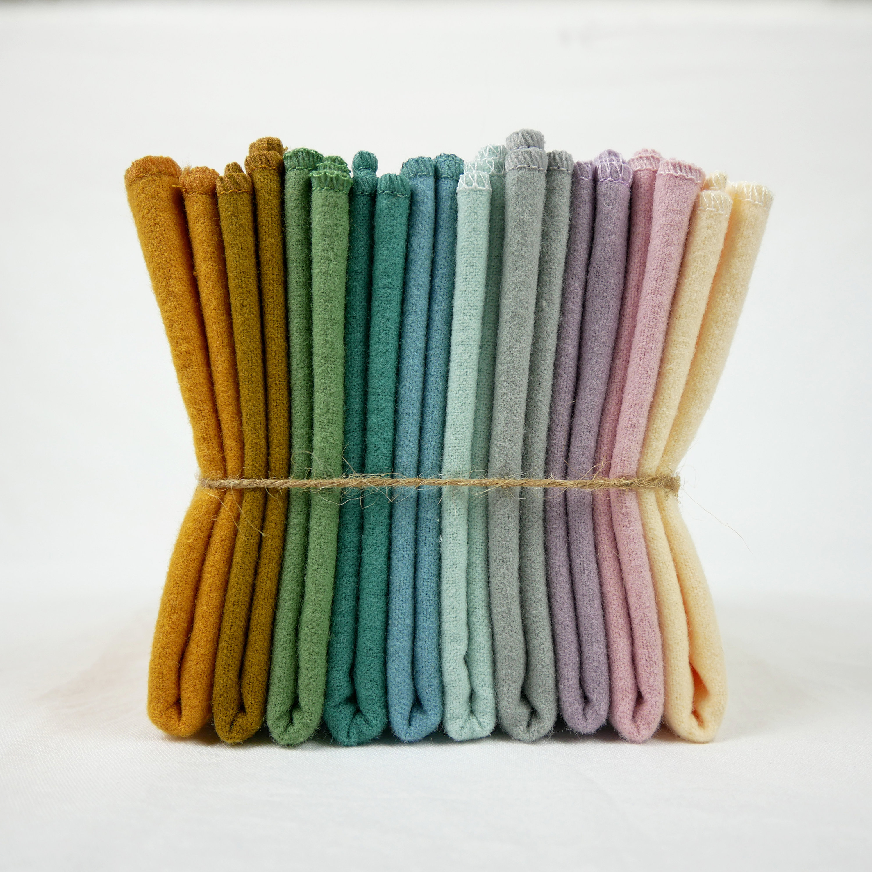 100% Cotton Flannel Towels Sandy Beach 10pc Set 1-ply Paperless Towels ...