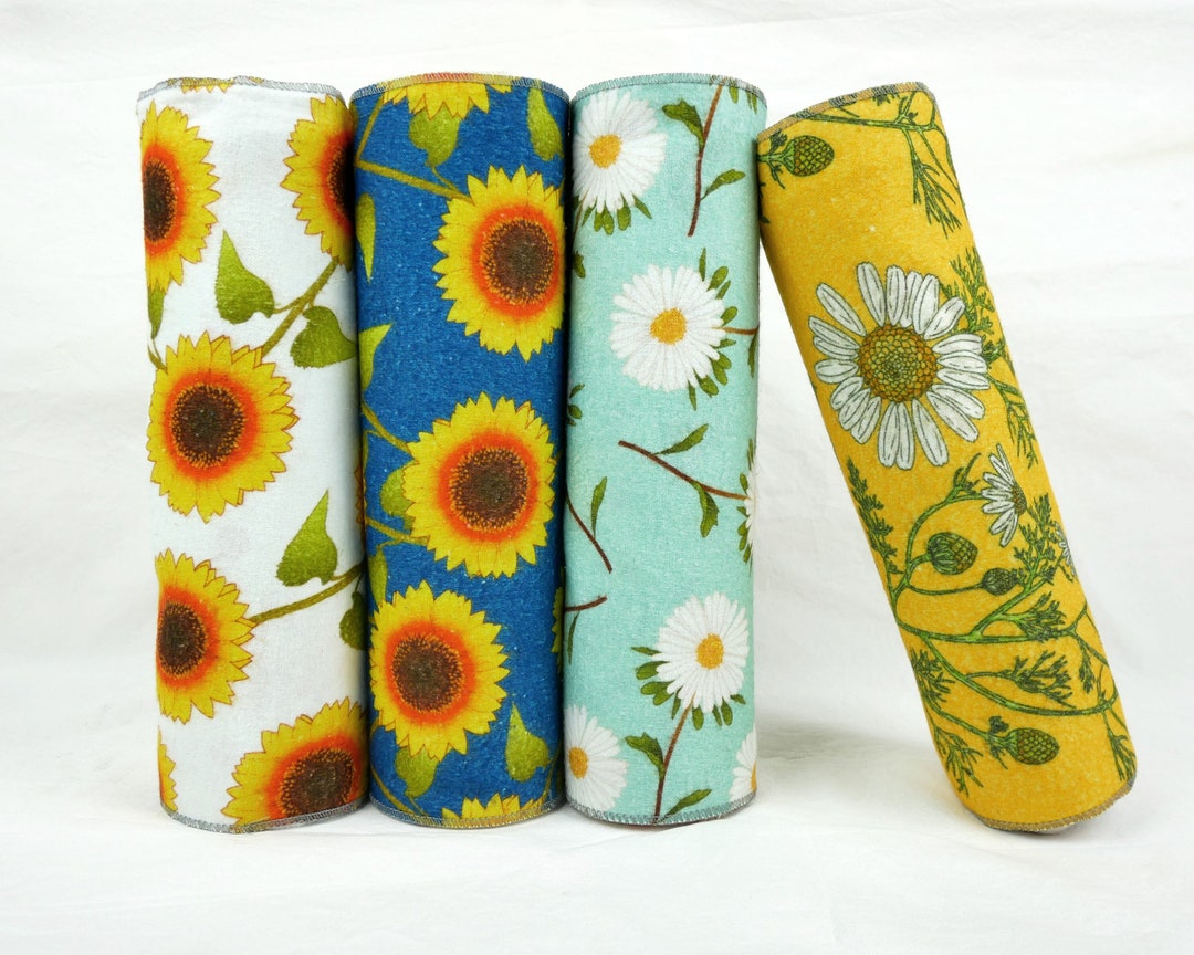 100% Cotton Towels Eco-friendly Kitchen Reusable Napkin Paperless Wash ...