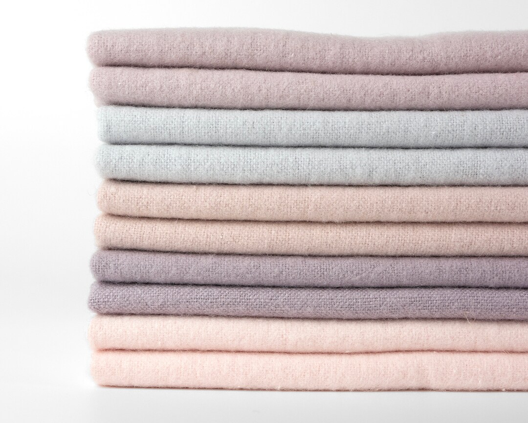 Pink Bubblegum 100% Cotton Flannel Towels 10pc Pastel Set 1-ply ...