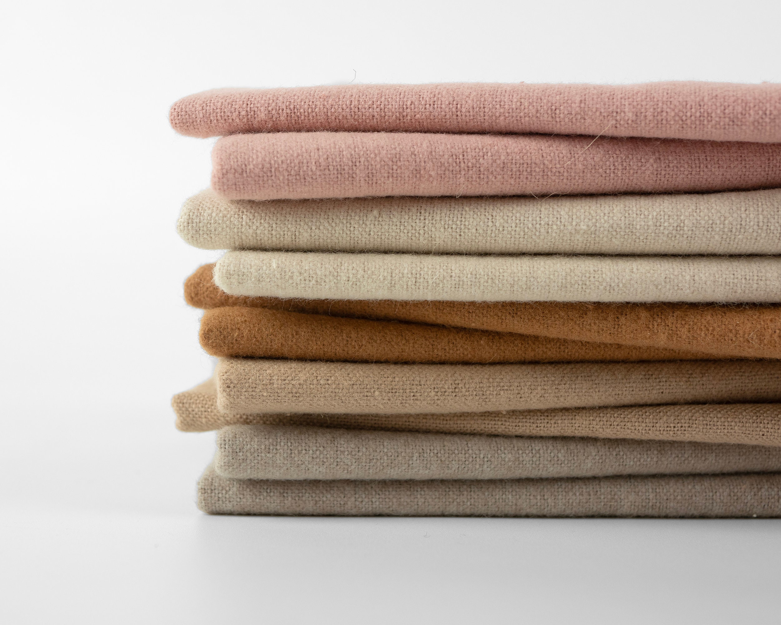 100% Cotton Flannel Towels Sandy Beach 10pc Set 1-ply Paperless Towels ...