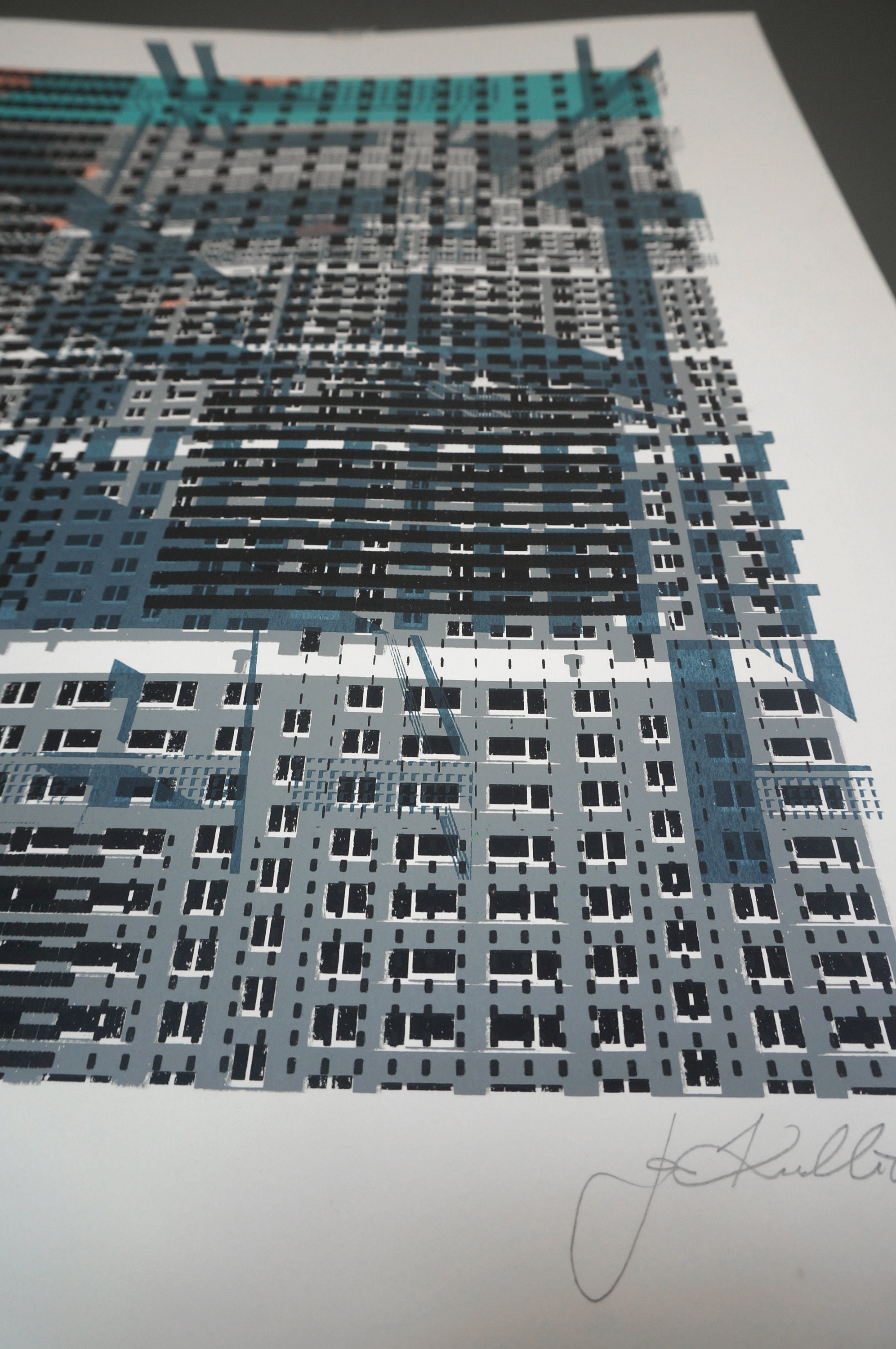 Scales, 1 original piece, screenprint, screen print, brutalist ...