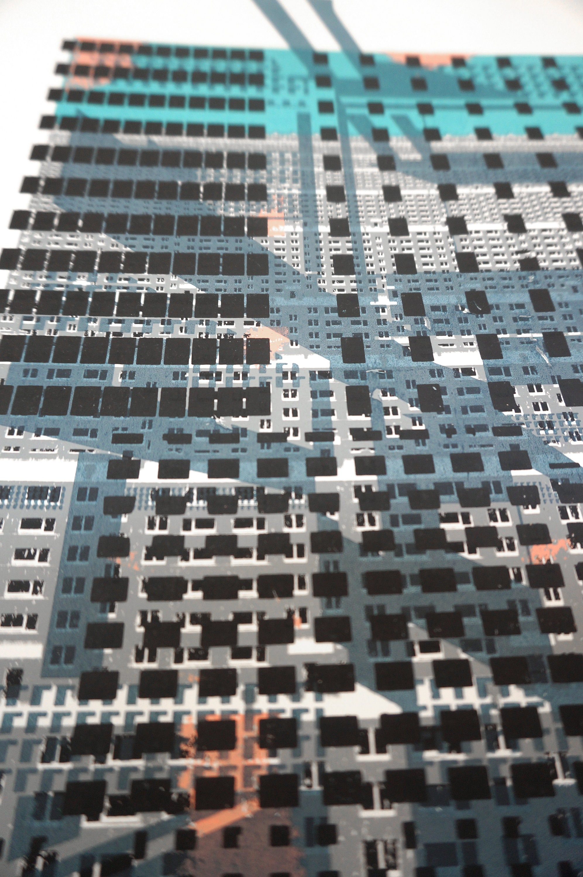 Scales, 1 original piece, screenprint, screen print, brutalist ...