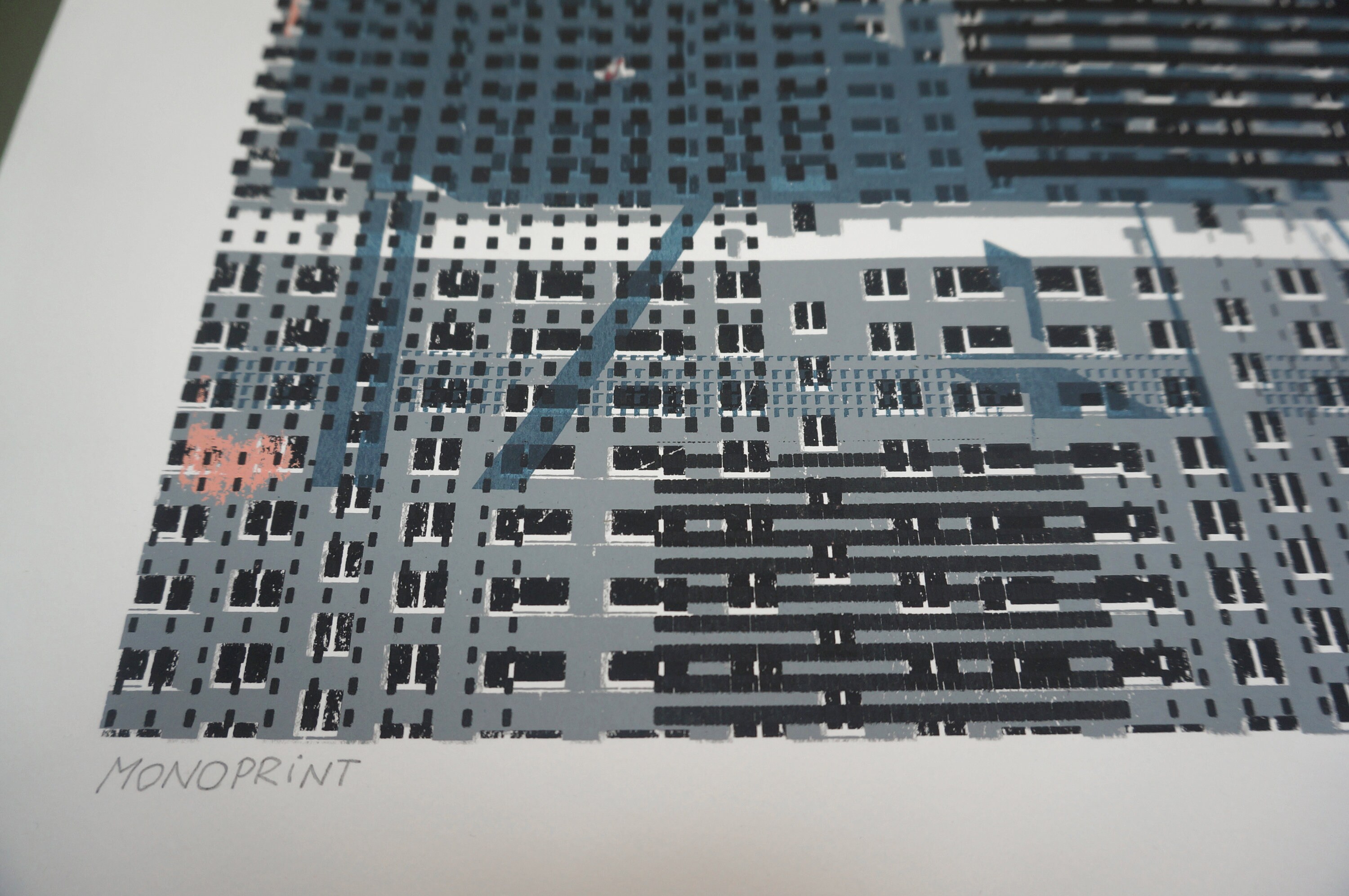 Scales, 1 original piece, screenprint, screen print, brutalist ...