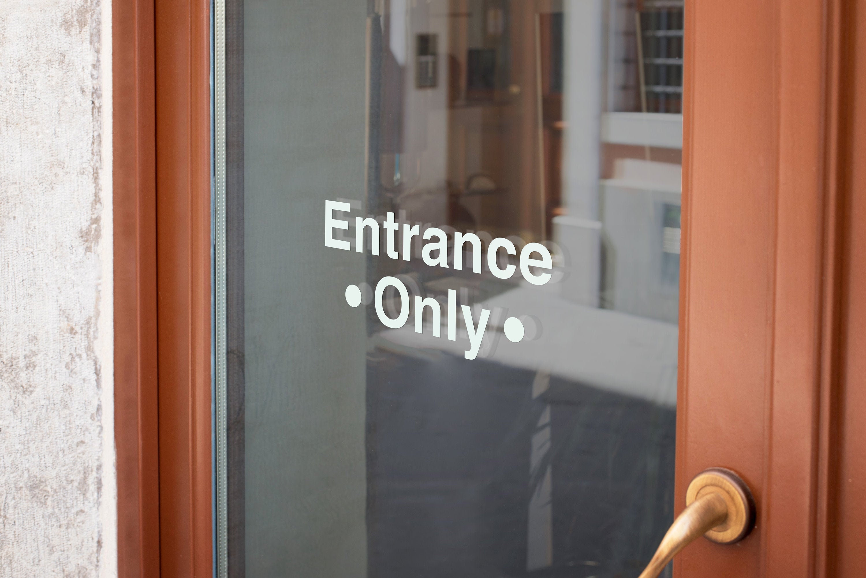 Entrance Only Decal Business Storefront Signage Front Door | Etsy