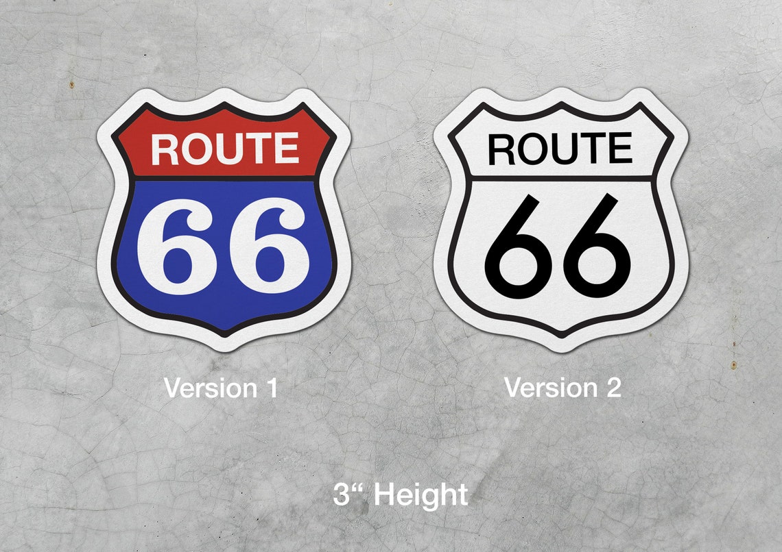 Route 66 Sticker Famous United States Road Sign Road Trip - Etsy