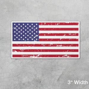 Distressed American Flag Sticker United States of America - Etsy