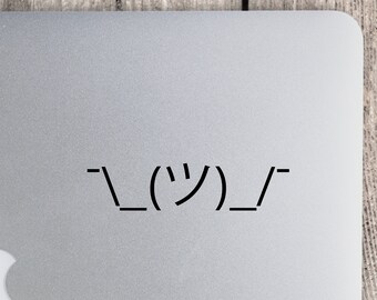 Shrug Vinyl Sticker - Etsy