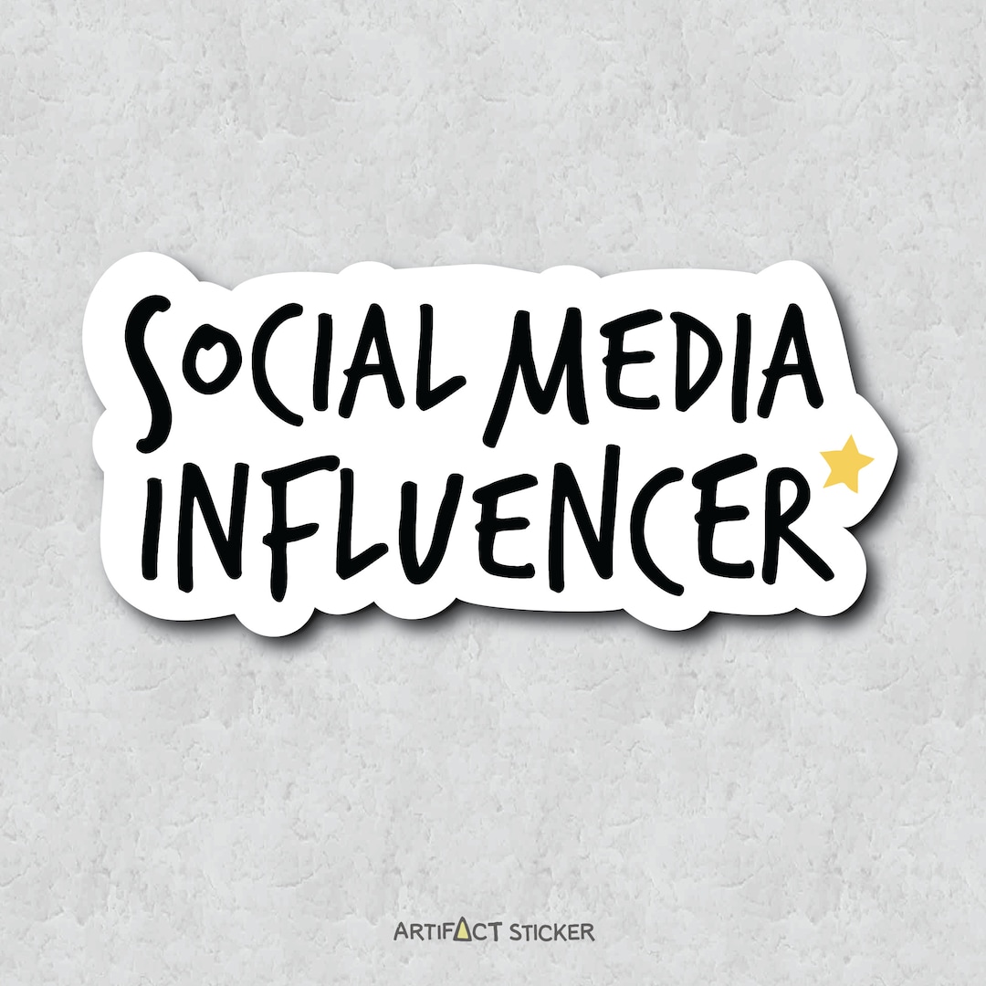 Social Media Influencer Sticker - Trendsetter Title - Leadership Role ...