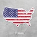 Distressed American Flag Sticker United States of America - Etsy