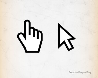 Hand Cursor Svg | Etsy Canada