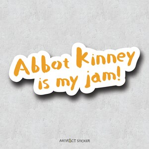 Abbot Kinney Sticker - Venice California - Stylish Shopping & Lifestyle ...