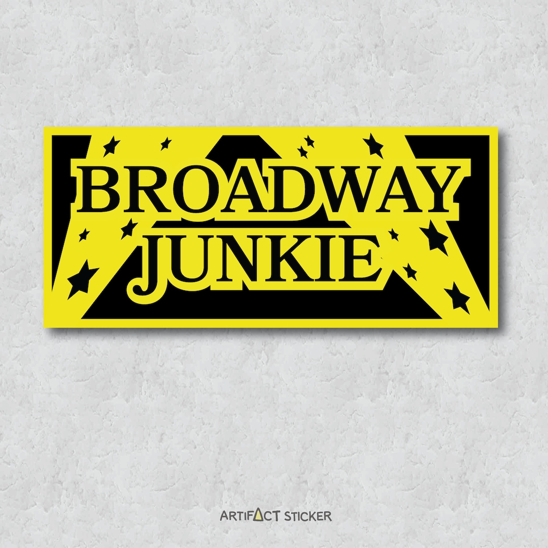 Broadway Show Sticker - New York City Musical Plays Fan Lover - Water ...