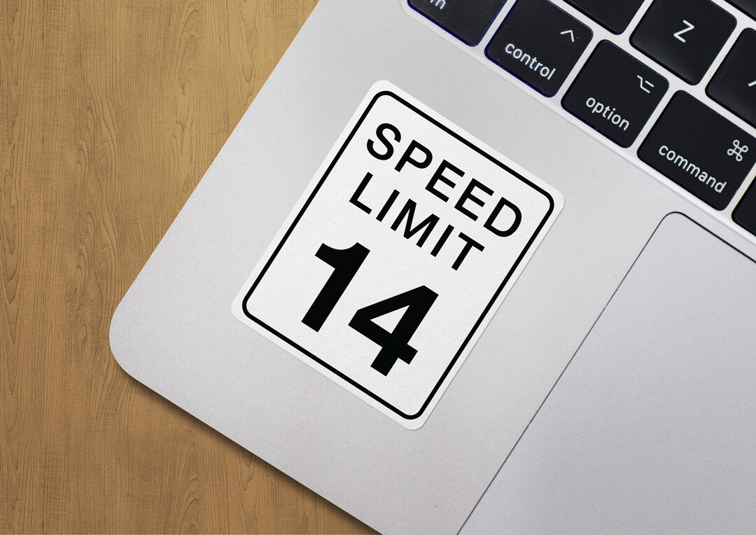 California Speed Limit Sticker Tram Speed Signage Minimal - Etsy