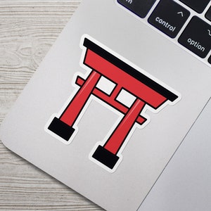 Japanese Torii Gate Sticker - Minimal Illustration - Japan Cultural ...