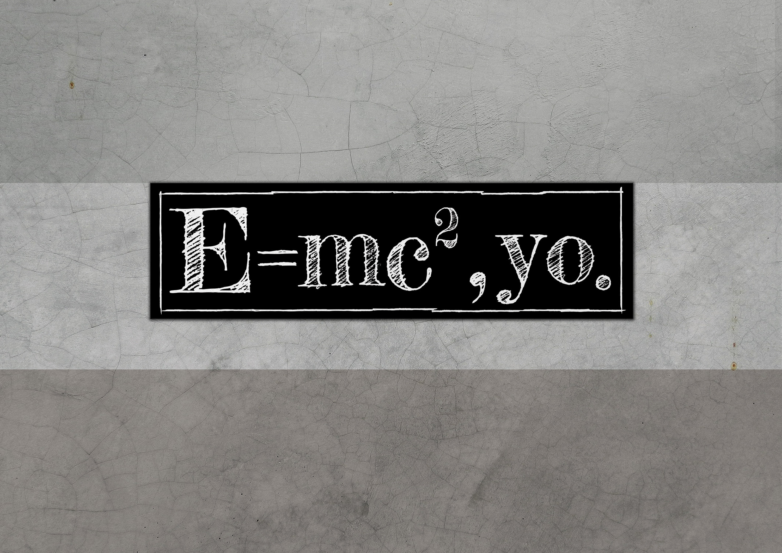 Albert Einstein Sticker Emc2 Mathematical Equation Hand - Etsy