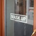 Mask up Decal - Face Mask Warning Sign - Small Business Storefront ...