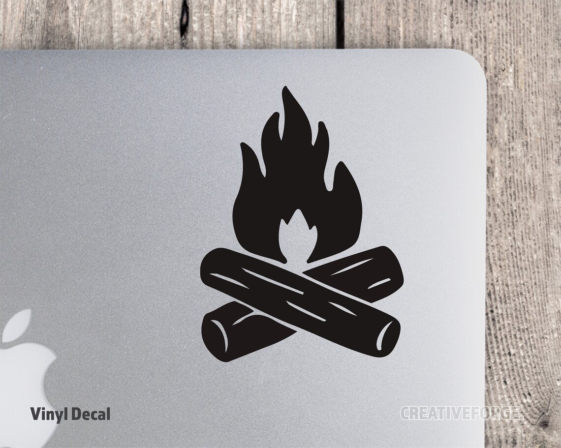 Outdoor Campfire Vinyl Decal Nature-inspired Icon Great - Etsy