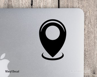 Travel Map Marker Sticker - Etsy