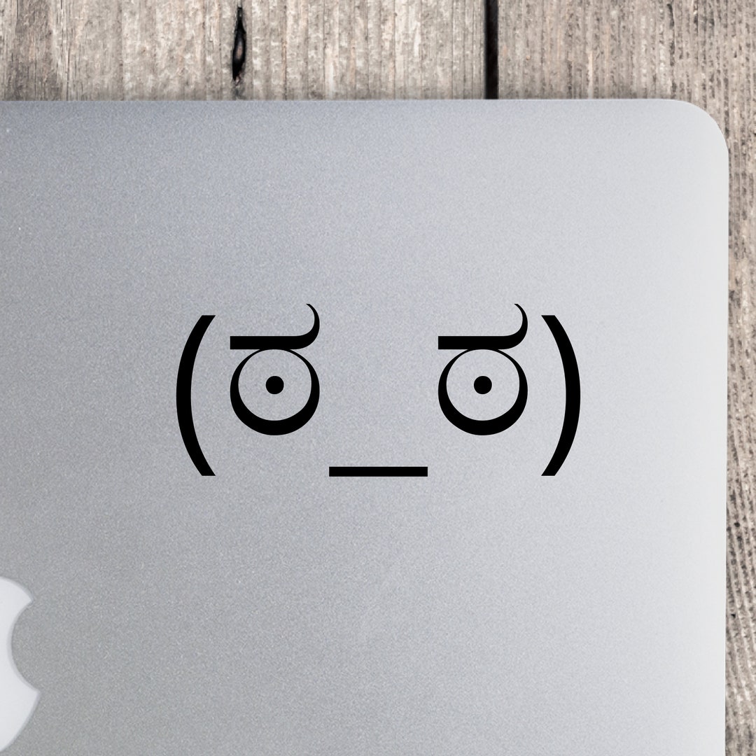 Surprised Emoji Face Vinyl Decal - Emoticon Face - Weatherproof ...