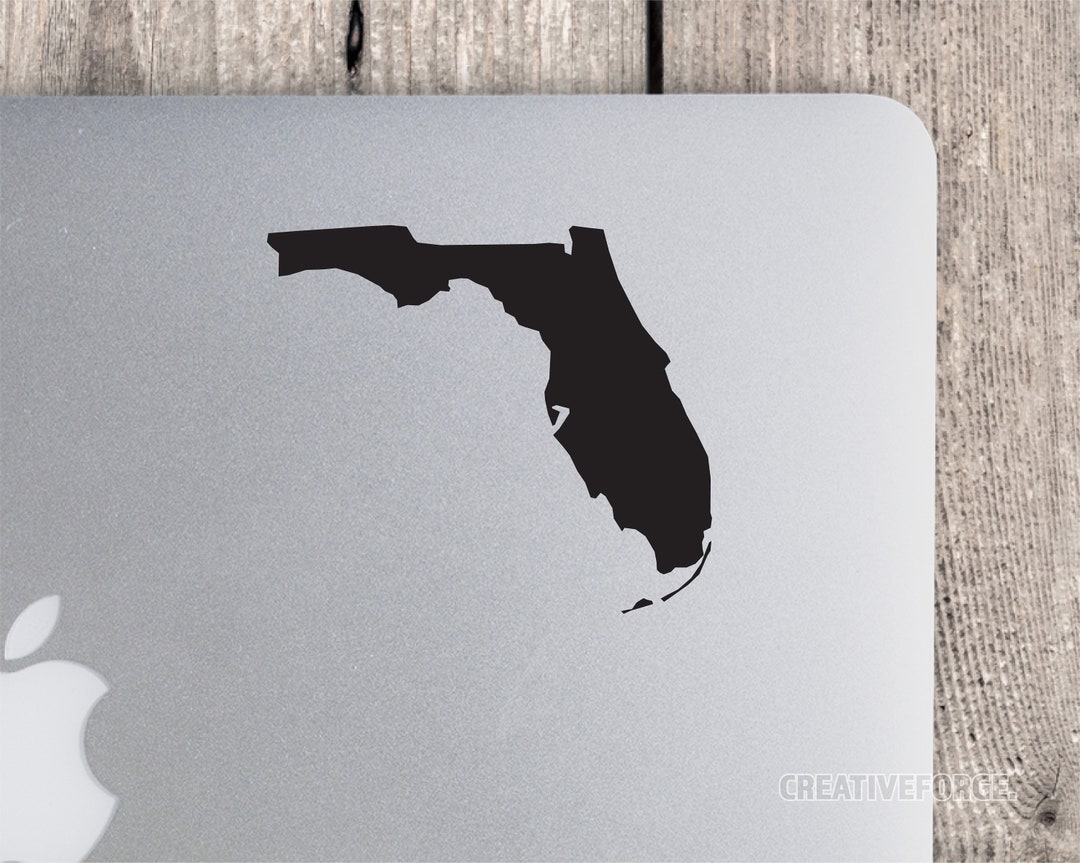 Florida State Vinyl Decal - the Sunshine State Silhouette - Miami Tampa ...