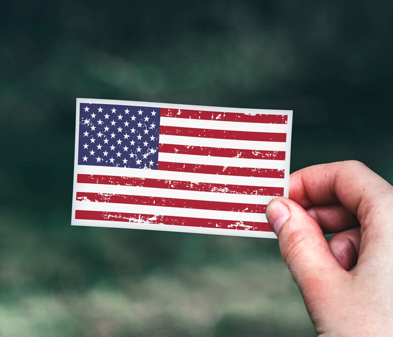 Distressed American Flag Sticker - United States of America Icon ...
