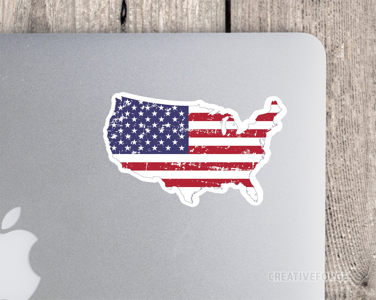 Distressed American Flag Sticker United States of America | Etsy