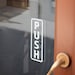 PUSH PULL Decals for Door, Set of 2 Decals, Push Pull Door Sign Vinyl ...