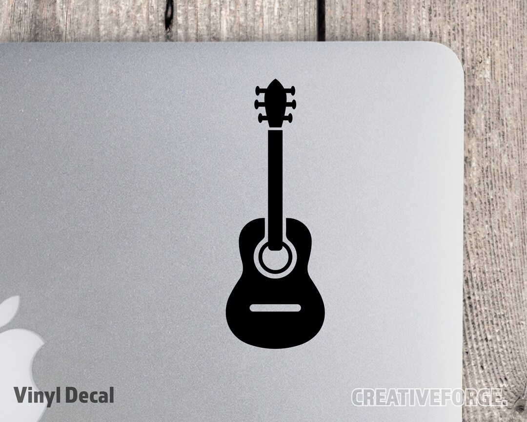 Acoustic Guitar Vinyl Decal Music Instrument Icon Band Concert Radio ...