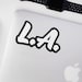 Los Angeles Abbreviation Sticker - L.A. Initials - City of Angels Name ...