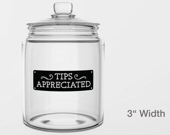 Tip Jar Sign Bubble-free Sticker Smiling Emoji Thank You See - Etsy