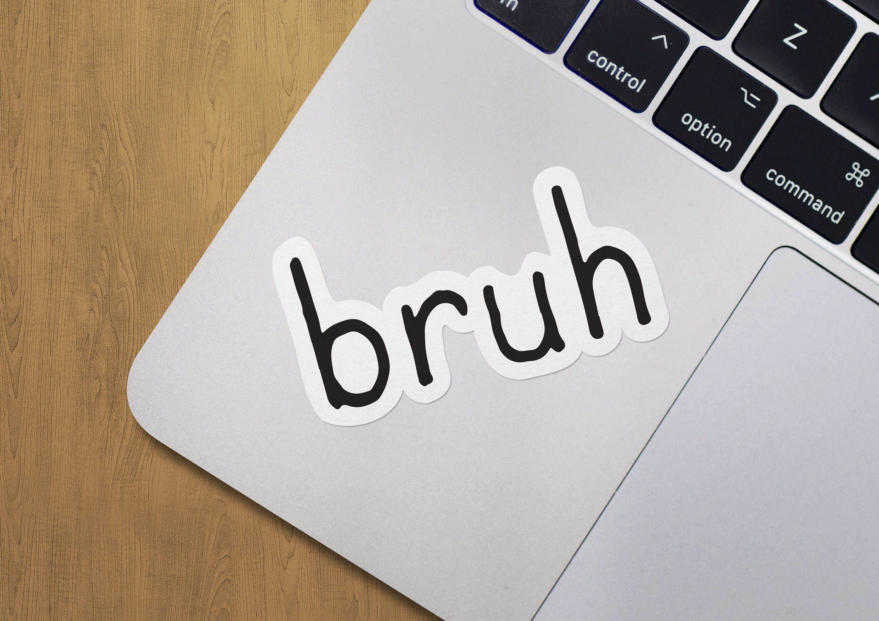 Bruh Sticker - Popular Internet Meme Words - Water Resistant Decal ...