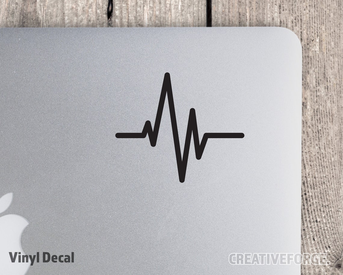 EKG Vinyl Decal Medical Heartbeat Icon Hospital Frontline - Etsy