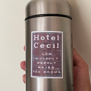 Cecil Hotel Sticker - Downtown Los Angeles Landmark Sign - Distressed ...
