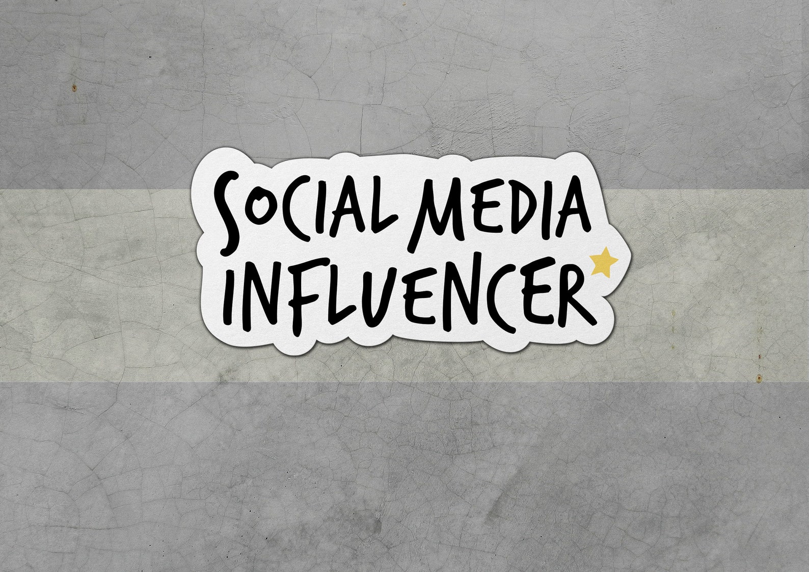 Social Media Influencer Sticker Trendsetter Title - Etsy
