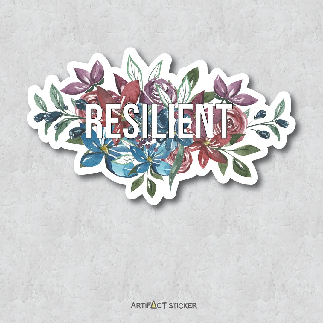 Affirmation Sticker - Resilient Human Being - Empowerment - Watercolor ...