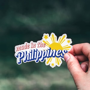 Made in the Philippines Sticker - Pinoy Pride - Three Stars and A Sun ...