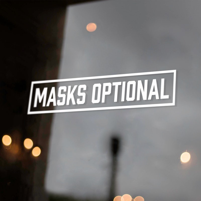Masks Optional Sign - Etsy