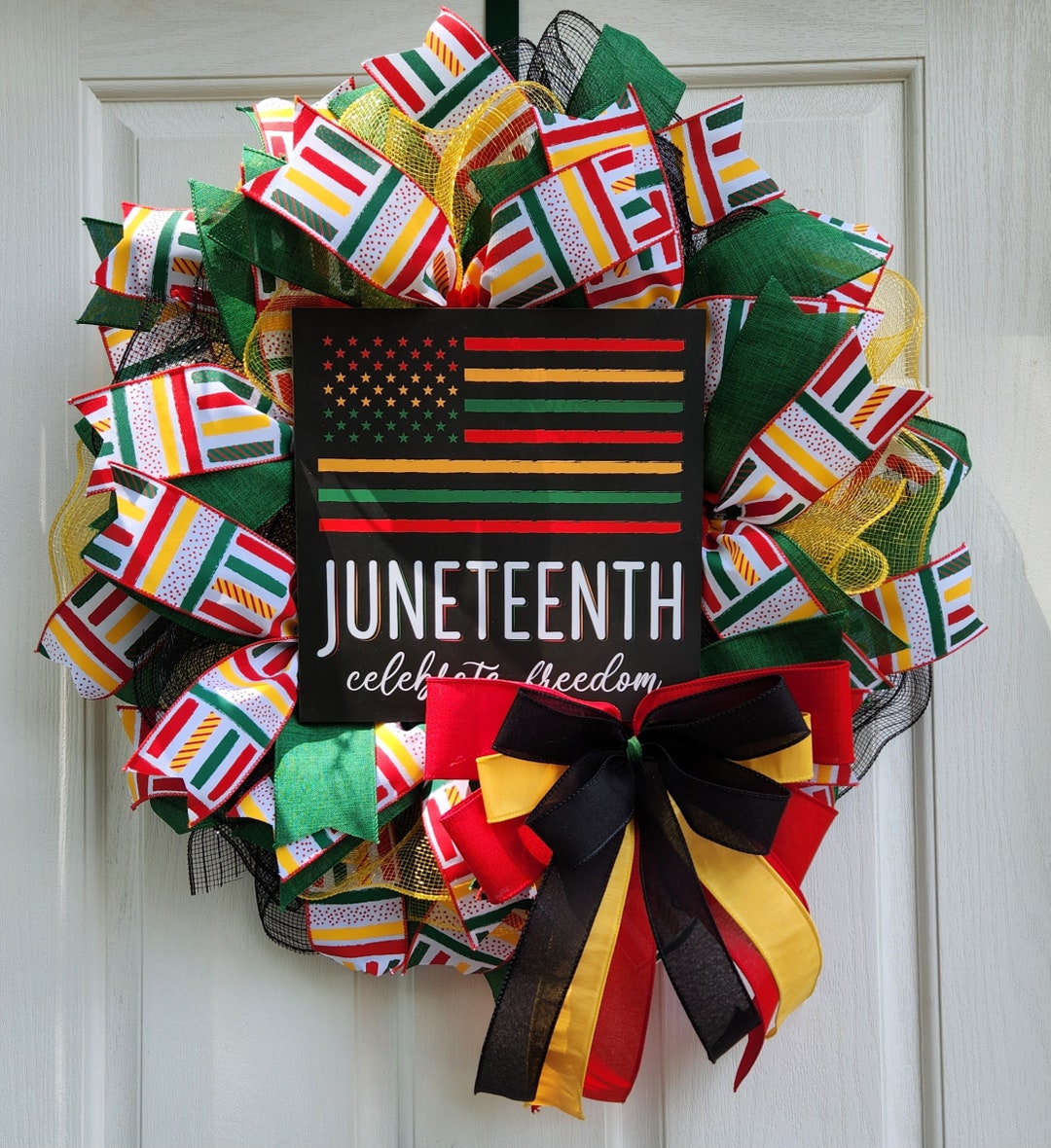 Happy Juneteenth Wreath, Freedom Day Emancipation Day Wreath/juneteenth ...