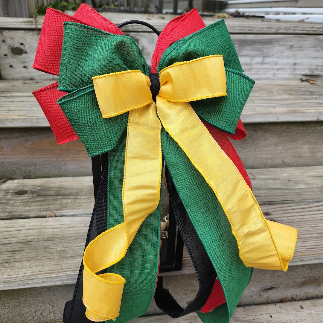 Black History Month Bow Pan-african Home Décor Free-ish Afrocentric ...
